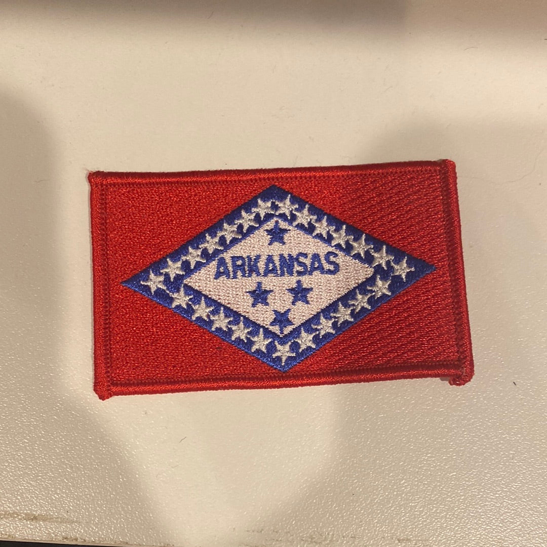2"x3.5" Arkansas Flag Patch — Conway Tactical Supply